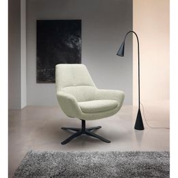 BETYPE Drehsessel &raquo;Be Organic Standard Back, Loungesessel&laquo; in elegantem Design mit Drehfunktion wei&szlig; 95% Polyester, 5% Polyacryl Boucl&eacute;, Drehfunktion,