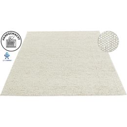 LeGer Home by Lena Gercke Wollteppich &raquo;Ainhoa, handgewebt, Wolle&laquo; rechteckig 12 mm H&ouml;he einfarbig, Wolle, Teppich, Wohnzimmer, Schlafzimmer, Esszimmer