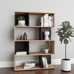 Inosign B&uuml;cherregal &raquo;Cedric&laquo; grau Holzwerkstoff B/H/T: 103cm x 146cm x 35cm, 8 Stk. offene F&auml;cher
