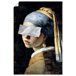 Artland Wandbild &raquo;M&auml;dchen mit dem Perlenohrring und Papier&laquo; Bilder von Frauen 1 Stk. tlg. als Alubild, Leinwandbild, Poster, Wandaufkleber in verschied. 