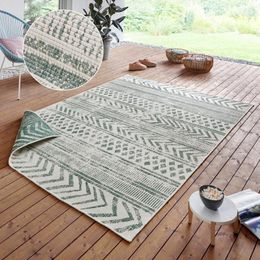 Hanse Home Teppich &raquo;BIRI Wendeteppich&laquo; rechteckig 5 mm H&ouml;he In-& Outdoor, Wetterfest, Balkon, L&auml;ufer, Wohnzimmer, Wasserfest, Boho beige Polypropylen 
