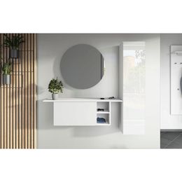 borchardt M&ouml;bel borchardt M&ouml;bel Garderoben-Set &raquo;Toledo, moderne Garderobe mit Spiegel, Schminktisch mit Regalf&auml;chern&laquo; Komplett-Set Holzwerkstoff, Metall, Spiegelglas 