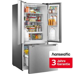 Hanseatic French Door &raquo;HFD16975DI&laquo; 169,2 cm hoch 75 cm breit inkl. 3 Jahre Herstellergarantie silber Einheitsgr&ouml;&szlig;e