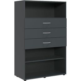 wimex Standregal &raquo;Multiraumkonzept&laquo; planbar und erweiterbar grau Holzwerkstoff B/H/T: 80cm x 126cm x 40cm