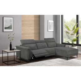 OTTO home Ecksofa &raquo;LUND Cord, L-Form, 261 cm, man. o. elektr. Relaxfunktion (mit USB-A)&laquo; mit USB A-Anschluss bei elektrischer Variante und 