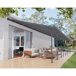 Terrassendach &raquo;Feria Alu Terrassen&uuml;berdachung&laquo; einfache DIY Montage grau Aluminium, Polycarbonat (PC) B/H/T: 1.457cm x 305cm x 380cm