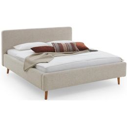 Meise M&ouml;bel meise.m&ouml;bel Polsterbett &raquo;Mattis&laquo; Topseller, wahlweise mit Bettkasten beige Bezug Bett: Multicolor (100% Polyester) Liegefl&auml;che L&auml;nge B: 200cm x 160cm,