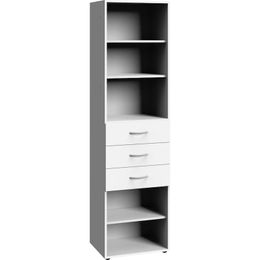 wimex Standregal &raquo;Multiraumkonzept&laquo; planbar und erweiterbar wei&szlig; Holzwerkstoff B/H/T: 30cm x 185cm x 40cm