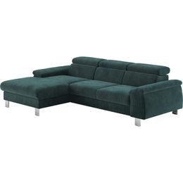 COTTA Ecksofa &raquo;Komaris L-Form, B: 244 cm&laquo; mit Kopfteilverstellung, optional Schlaffunktion, Bettkasten & Licht 88% POLYESTER (PES) 12% POLYAMID (PA) B