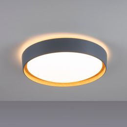 JUST LIGHT Deckenleuchte &raquo;EMILIA&laquo; LED-Board 1 Stk. Warmwei&szlig; LED, dimmbar, Switchmo grau 1, &Oslash; 40cm, 1 Stk.
