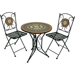 Garden Pleasure Balkonset &raquo;PULAR&laquo; 3 Stk. tlg. schwarz Stahl Einheitsgr&ouml;&szlig;e