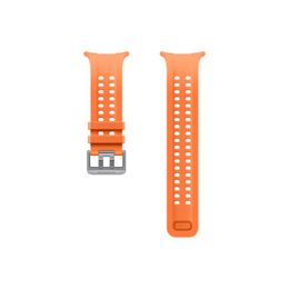 Samsung Smartwatch-Armband &raquo;Marine Band f&uuml;r Galaxy Watch Ultra2 und Ultra&laquo; orange Fluor-Elastomer Schnellverschluss, f&uuml;r einfachen Armbandwechsel
