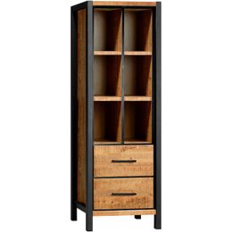 OMG Design Mehrzweckschrank &raquo;Ocean, Vitrine, Wohnzimmerschrank&laquo; mit Soft-Close, in zwei Breiten gelb Melamin Mango, B/H/T: 70cm x 200cm x 48cm, Ohne 