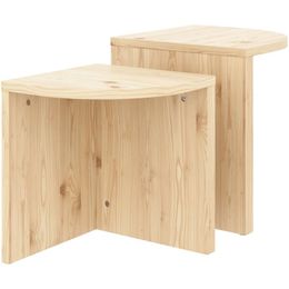 Karup Design Satztisch &raquo;COMBINE Tables Set, Couchtisch, Beistelltisch, Satztisch, 2&rsquo;er Set&laquo; Set, 2 Stk. tlg. Beistelltischset aus FSC -zertifiziertem Kiefernholz 