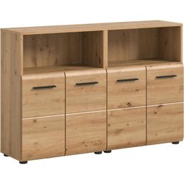 Welltime Badm&ouml;bel-Set &raquo;FLORENZ, 2-teilige Badkombination, hochwertige MDF-Front&laquo; Set, 2-teiliges Set bestehend aus: 2 Midischrank breit, 2 Stk. tlg. 