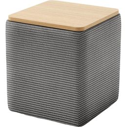 Home Affaire Ablagetisch &raquo;Kyro, Stauraum mit Tischplatte Eiche, Breite 40 cm&laquo; Stylisch, handlich und praktisch f&uuml;r dein Schlafzimmer 88% Polyester, 12