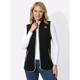 Sieh an! Fleece-Weste in schwarz | Gr.: 54