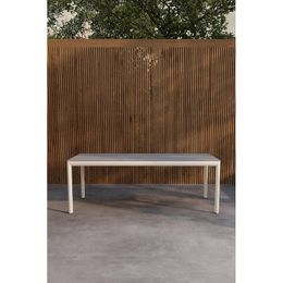 Gartentisch &raquo;Lino, stabile Esstafel f&uuml;r den Au&szlig;enbereich&laquo; Outdoortisch, Terrassentisch mit Aluminiumgestell B/H/T: 100cm x 74cm x 220cm Gartentisch