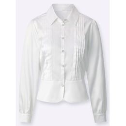 CR&Eacute;ATION L creation L Satin-Bluse in ecru | Gr.: 40