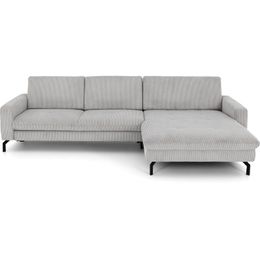 Die PlanBar Ecksofa &raquo;MP-IN20110 L-Form mit Kaltschaum-Polsterung&laquo; optional mit Funktionen erh&auml;ltlich grau 100% Polyester B/H/T: 302cm x 87cm x 178cm, 