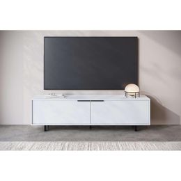 OTTO home Lowboard &raquo;Dinant&laquo; TV-Kommode mit 2 Klappen, Kabeldurchf&uuml;hrung, Breite 150 cm, H&ouml;he 50 cm wei&szlig; Holzwerkstoff B/H/T: 180cm x 50cm x 38cm, 