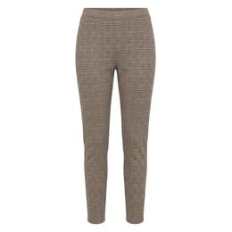 Lascana Leggings in greige kariert | Gr.: 32/34