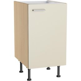 KOCHSTATION Sp&uuml;lenschrank &raquo;KS-Lucy&laquo; Breite 45 cm, mit 1 T&uuml;r, h&ouml;henverstellbare F&uuml;&szlig;e, Soft-Close Eiche hell, B/H/T: 45cm x 87cm x 58,1cm, T&uuml;ren: 1 Stk.