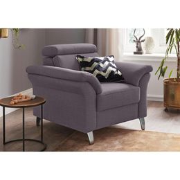 Sit & More sit&more Sessel &raquo;Arngast&laquo; inklusive Federkern und Kopfteilverstellung grau Luxus-Microfaser ALTARA NUBUCK (100% Polyester);Struktur (100% Polyester);