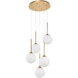 NOVA LUCE H&auml;ngeleuchten &raquo;CANTONA&laquo; G9 1 Stk. Ohne Beleuchtung gold 5, &Oslash; 40cm H: 180cm, 1 Stk.