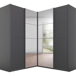 Rauch Schwebet&uuml;renschrank &raquo;Schrank Garderobe Eckkleiderschrank QUADRA Front in Dekor/Hochglanz&laquo; in den H&ouml;hen 210/229 cm, inkl. Soft-Close-Funktion, 
