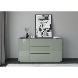 set one by Musterring Sideboard &raquo;Reno&laquo; 1 Stk. tlg. Mit Sockel in diversen Farben, 102 cm H&ouml;he & Farbauswahl Glas, Holzwerkstoff B/H/T: 182cm x 102cm x
