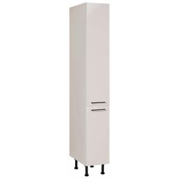 Wiho-K&uuml;chen wiho K&uuml;chen Apothekerschrank &raquo;Nisos&laquo; 30 cm breit, Soft-Close in Schubladen, verstellbare F&uuml;&szlig;e, ohne Platte beige B/H/T: 30cm x 210cm x 58cm