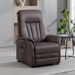 Duo Collection TV-Sessel &raquo;Siena mit elektrischer Aufstehhilfe&laquo; Relaxfunktion und Taschenfederkern mit Stahlwellenunterfederung braun Hochwertige Sturktur-Mikrofaser 