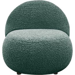 Home Affaire Sessel &raquo;Mithras II Cocktailsessel, organische Formensprache, Solit&auml;r Sessel&laquo; Boucl&eacute; oder Fellimitat; Lieferzeit nur ca. 2 Wochen blau 100