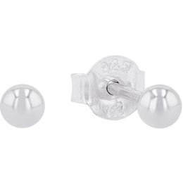 Amor Damen Paar Ohrstecker &raquo;9063406&laquo; silber 3mm, Silber 925 (Sterlingsilber)