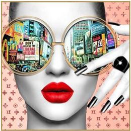 KARE Bild mit Rahmen &raquo;Gerahmtes Bild Times Square View 80x80cm&laquo; bunt B/H/T: 80cm x 80cm x 3,6cm
