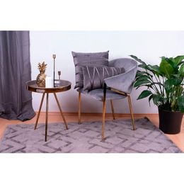 Kayoom Dekokissen &raquo;Paulina 125&laquo; grau Polyester B/L: 30cm x 45cm, 2 Stk.