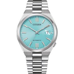 Citizen Herren Automatikuhr &raquo;TSUYOSA 60h&laquo; Armbanduhr, Damenuhr, Herrenuhr, Edelstahlarmband, Saphirglas, Datum silber Einheitsgr&ouml;&szlig;e
