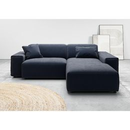 Home Affaire Ecksofa &raquo;Glimminge L-Form auch in Breitcord, Feincord + Easy care-Bezug,&laquo; Breite 234, Zierkissen blau 100% Polyester B/H/T: 234cm x 71cm 
