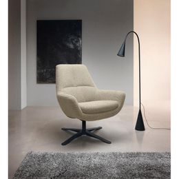 BETYPE Drehsessel &raquo;Be Organic Standard Back, Loungesessel&laquo; in elegantem Design mit Drehfunktion beige 95% Polyester, 5% Polyacryl Boucl&eacute;, Drehfunktion