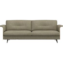 FLEXLUX 3-Sitzer &raquo;Glow, super bequem durch hochwertigem Sitzaufbau mit Federkern&laquo; Modernes skandinavisches Design gr&uuml;n 62% Polyester/17%Baumwolle/14%
