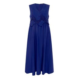 Betty Barclay Midikleid mit V-Ausschnitt in Electric Blue | Gr.: 46