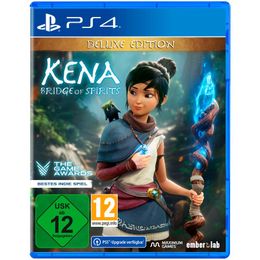 Spielesoftware &raquo;Kena: Bridge of Spirits Deluxe&laquo; PlayStation 4 blau Rasante K&auml;mpfe: Die Geister sind verdorben. Sie sind gefangen, k&ouml;nnen nicht 