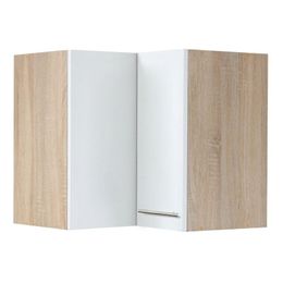 Wiho-K&uuml;chen wiho K&uuml;chen Eckh&auml;ngeschrank &raquo;Montana&laquo; 60 cm breit wei&szlig; B/H/T: 60cm x 56,5cm x 35cm, T&uuml;ren: 2 Stk.