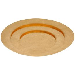 Globo LIGHTING LED Deckenleuchte &raquo;HEDA&laquo; LED-Modul 1 Stk. Warmwei&szlig; Deckenlampe, Wohnbereich, Schlafzimmer gold 1, &Oslash; 49cm H: 4,7cm, 1 Stk.