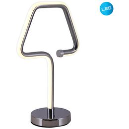 N&auml;ve n&auml;ve LED Tischleuchte &raquo;"Loop Line"&laquo; 1 Stk. Warmwei&szlig; modernes Design; mit Ein.-Ausschalter silber &Oslash; 10cm H: 30cm, 1 Stk.
