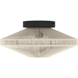 Eglo Deckenleuchte &raquo;Midsumer Deckenlampe, Deckenbeleuchtung, japanisch, Metall, E27, Lampe&laquo; E27 1 Stk. Wand-/Deckenleuchte - H17,5 x &Oslash;38 cm - schwarz 
