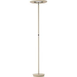 HELL h&ouml;llisch gutes Licht LED Stehlampe &raquo;MONZA X&laquo; LED-Modul 1 Stk. Warmwei&szlig; Tastdimmer beige 1, &Oslash; 42cm H: 180cm, 1 Stk., ohne Lesearm
