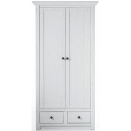 Home Affaire Garderobenschrank H&ouml;he ca. 206 cm wei&szlig; B/H/T: 105cm x 207cm x 45cm