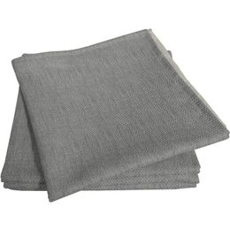 Adam Stoffserviette &raquo;Uni Light Collection&laquo; grau Obermaterial: 73% Leinen, 27% Baumwolle Bio-Baumwolle